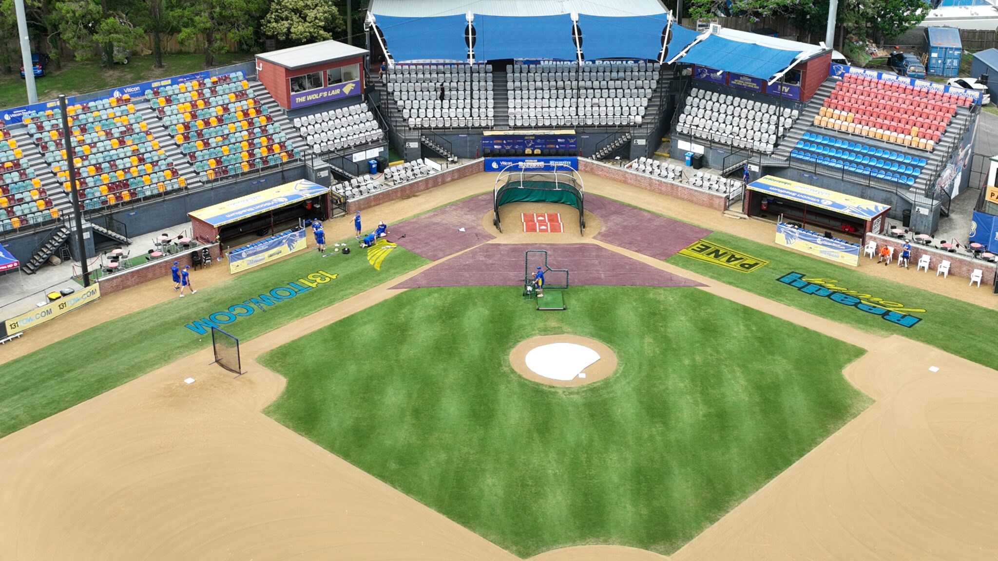 Protective Cage Signage – Brisbane Bandits